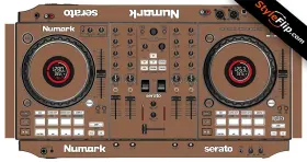NUMARK NS4FX Skin Neutral Decal Styleflip